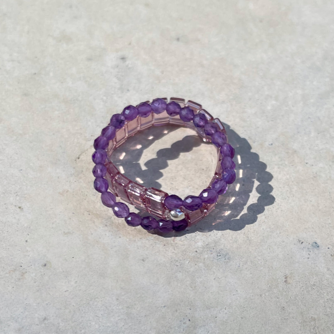 Highest quality sustainable gemstone elastic rings made to order ...